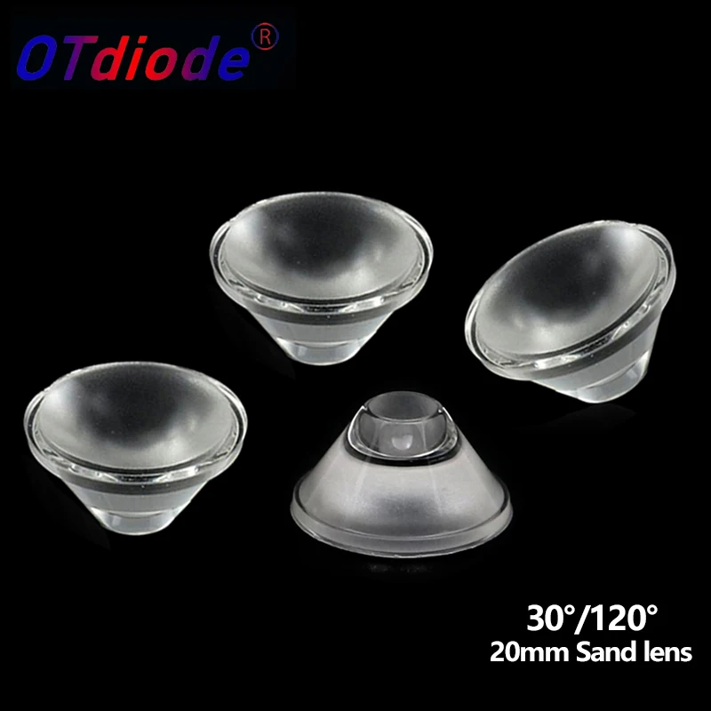 10pcs-20mm-1W-3W-5W-High-Power-LED-Lens-Optical-PMMA-Acrylic-Flat-Frost ...
