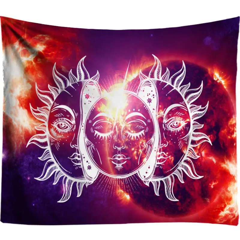 Sun-Moon-Planet-Space-Totems-Religion-Halo-Aureole-Tapestry-Wall-Home ...