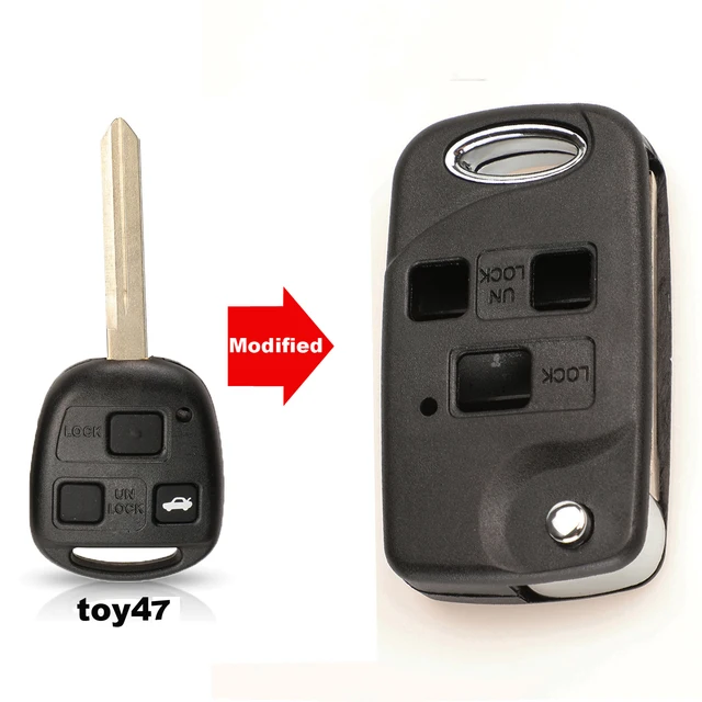 jingyuqin Modified Remote Folding Flip Car Key Shell Case For Toyota ...