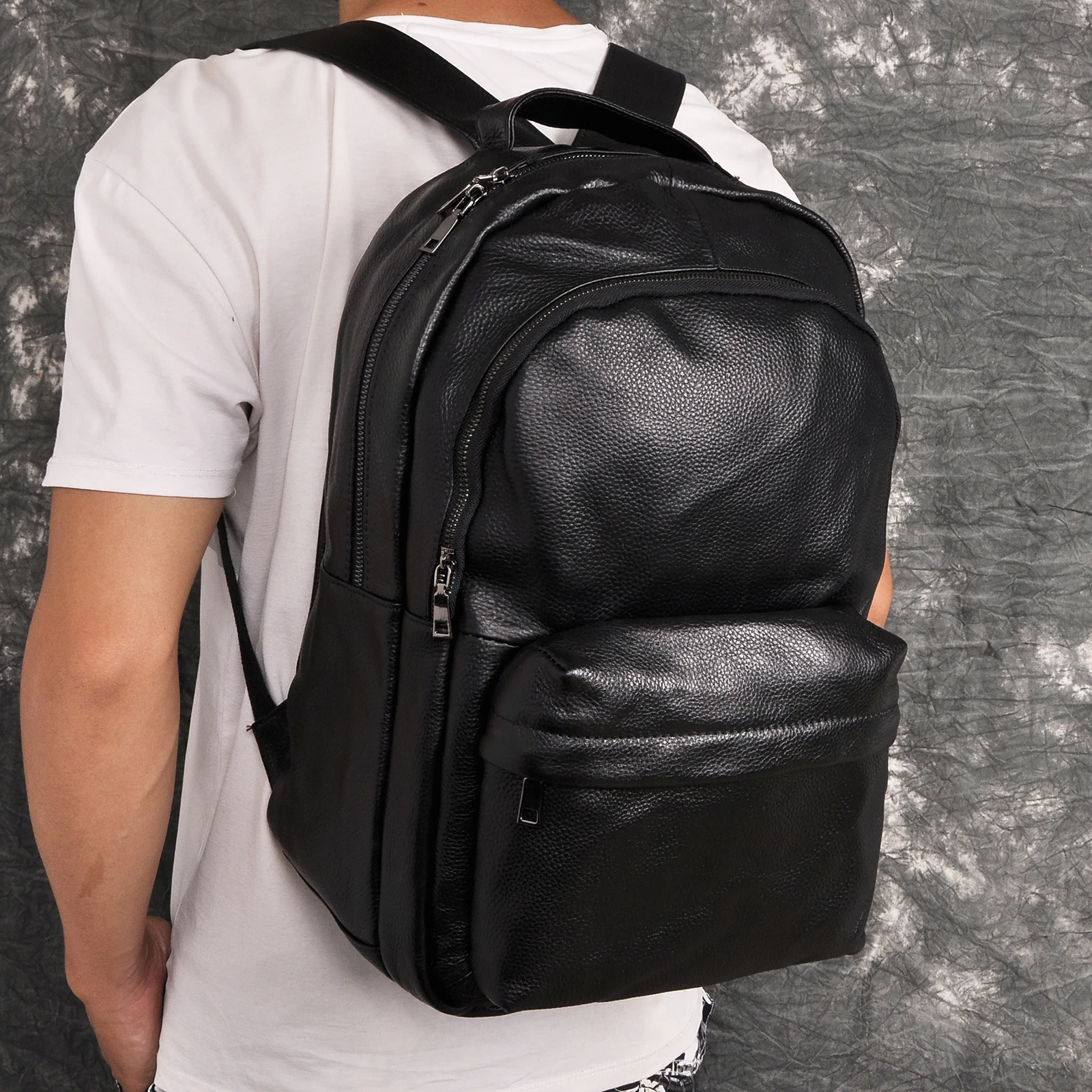 Men-Original-Leather-Design-Casual-Travel-Bag-Male-Fashion-Backpack ...