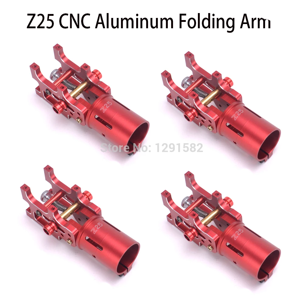 레드 Z25 CNC 알루미늄 접이식 암 튜브 조인트 DIY, 직경 25mm 자동 자동 RC 쿼드콥터 헥사콥터 멀티로터|arm ...
