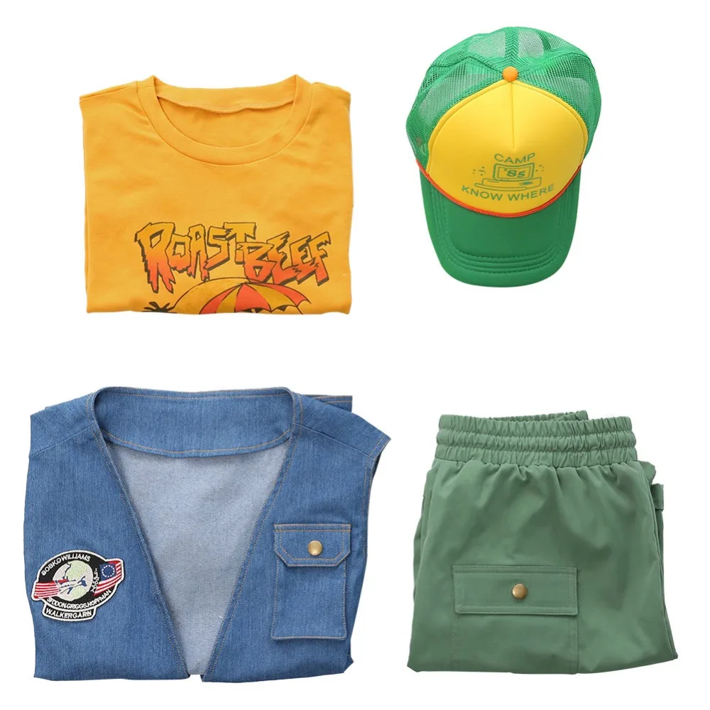 Stranger Things 3 Dustin Henderson Cosplay Costume - AllCosplay.com