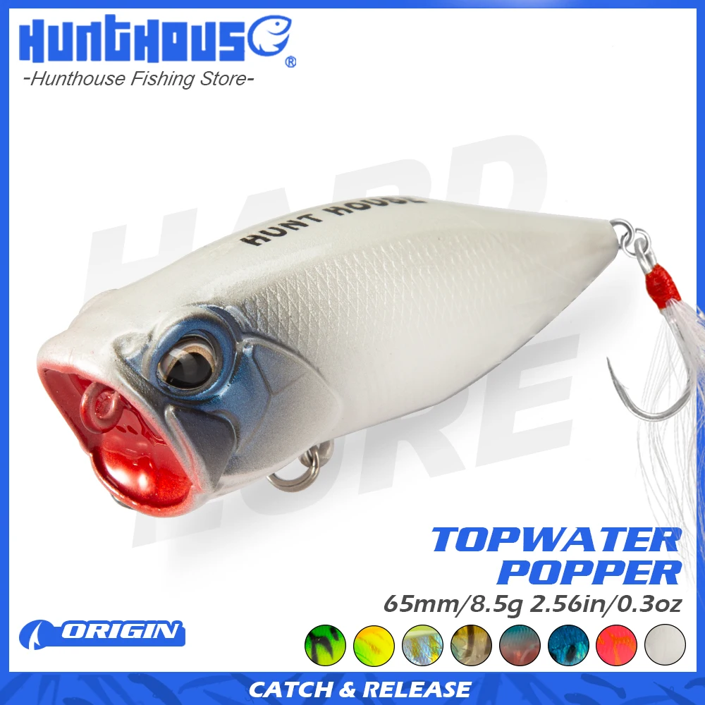 Hunthouse-pealis-fangpop-Popper-Fishing-Lure-65mm-8-5g-Topwater-Poppers ...