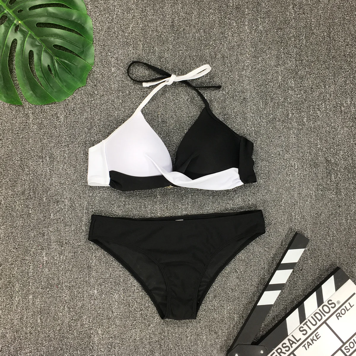 Plus Size 3XL Halter Bikini Set Sexy Low Waist Bikini Set Swimwear ...