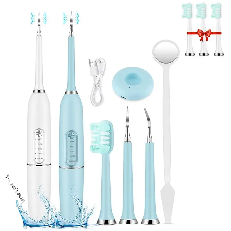 Electric Dental Calculus Remover Dental Cleaning Device Teeth Cleaner ...