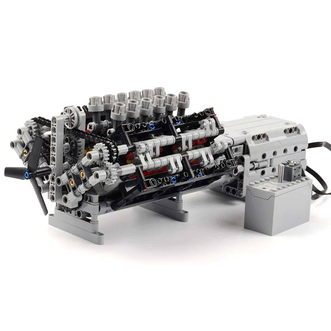 851pcs Moc Variable Speed Motion Engine Bricks V12 Engine Building ...