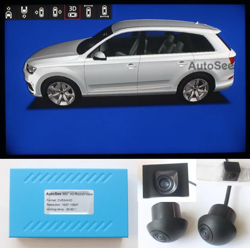 for Hyundai IX45, Santa Fe, Tucson surround view 360 degree Bird eye 4 ...