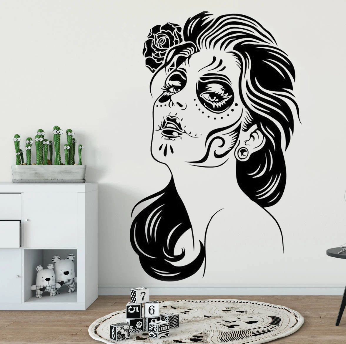 Sugar Skull Girl Decal