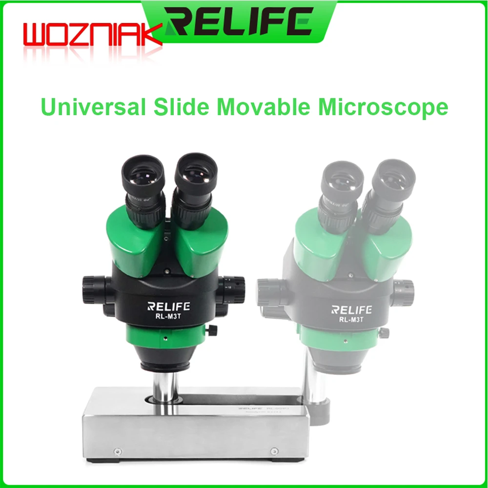 RELIFE microscopio Binocular Tricular para mantenimiento de teléfonos ...