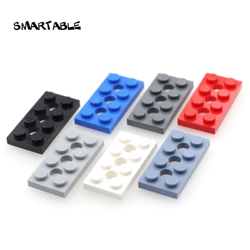 Smartable High Tech Plate Bricks with Hole 2x4 Building Blocks MOC ...