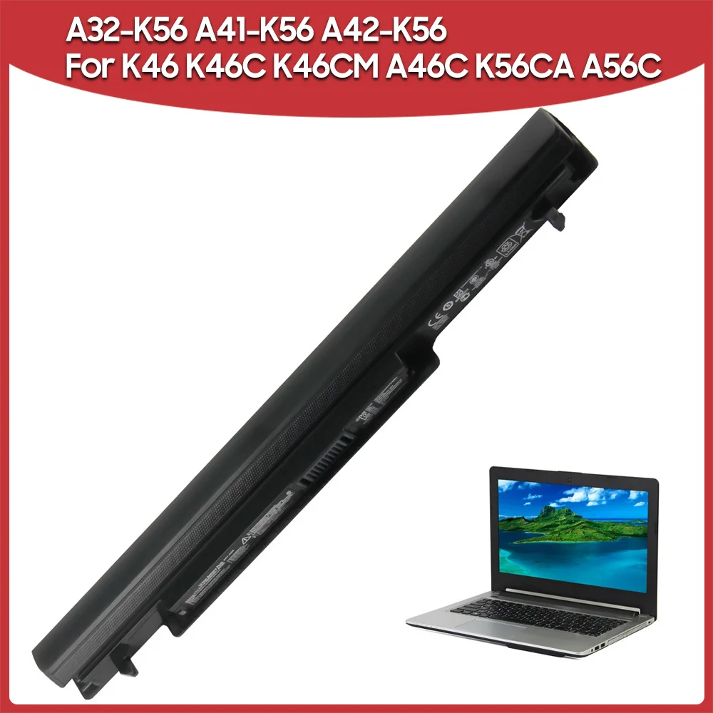 Original Replacement Battery For ASUS K46 K46C K46CA K46CM K56 K56CA K56CM S46C S56C R505CA A32 ...