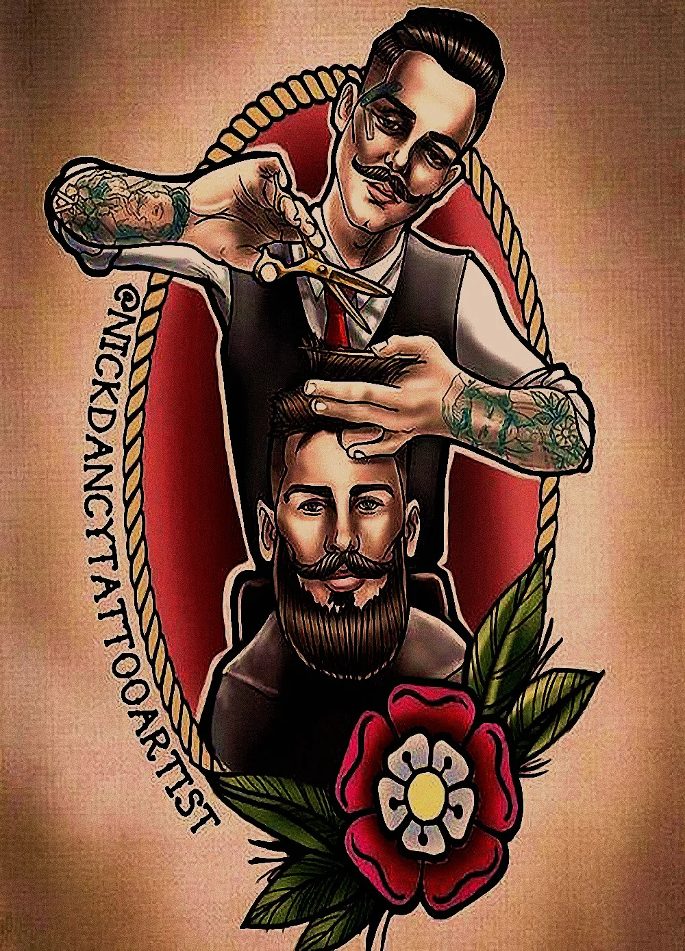 Barber Tattoo Designs