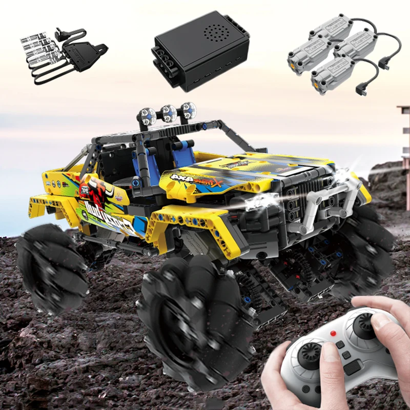 City 1030pcs Remote Control Drift Vehicle Building Blocks Technical Off ...