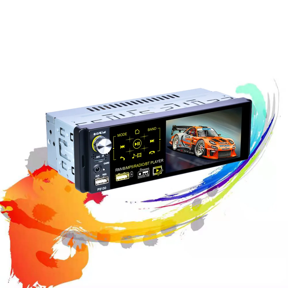 Factory P5130 12v 1din Car Multimedia Player 4.1 Inch Touch Screen Car ...