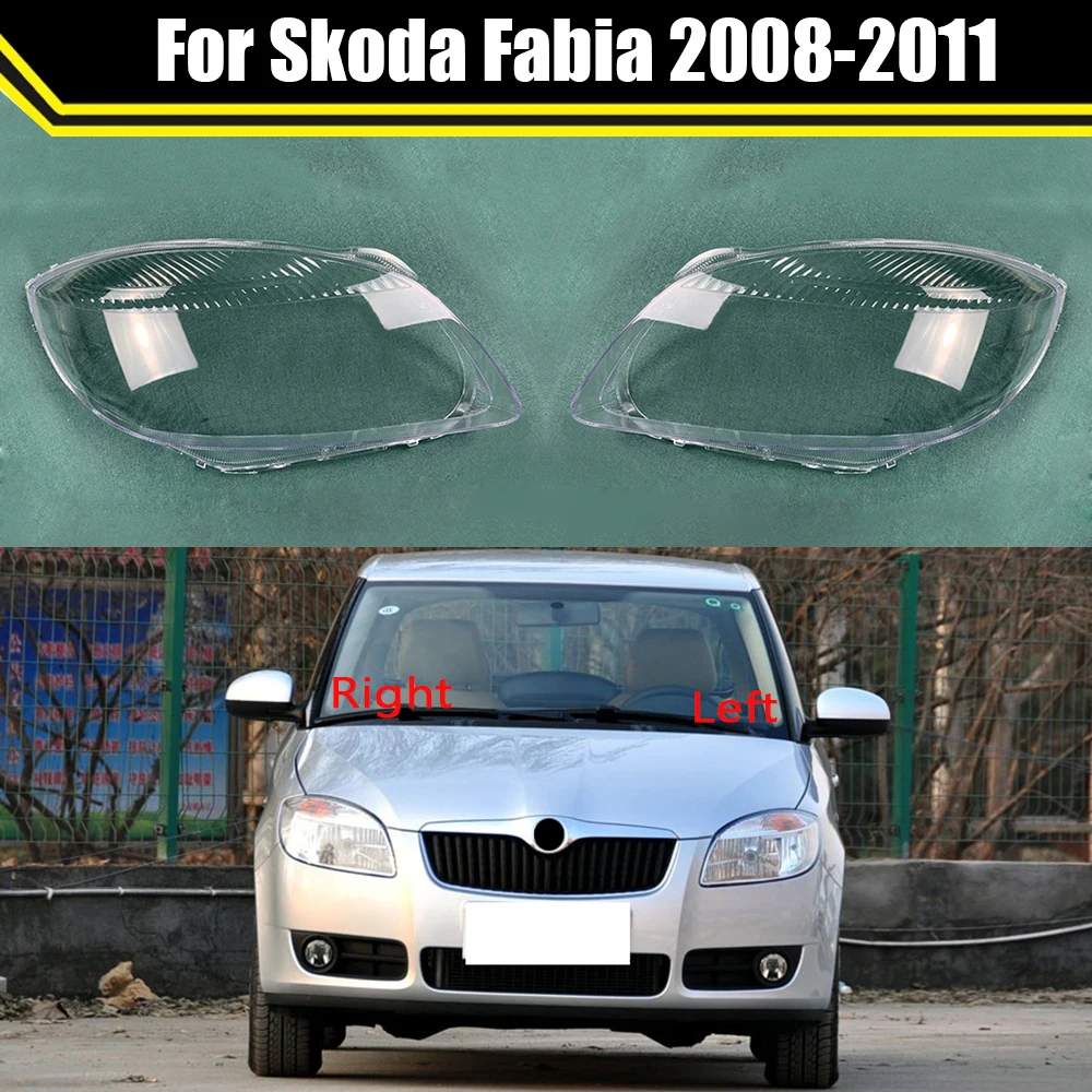 Car Protective Headlight Glass Lens Cover Shade Shell Auto Transparent ...