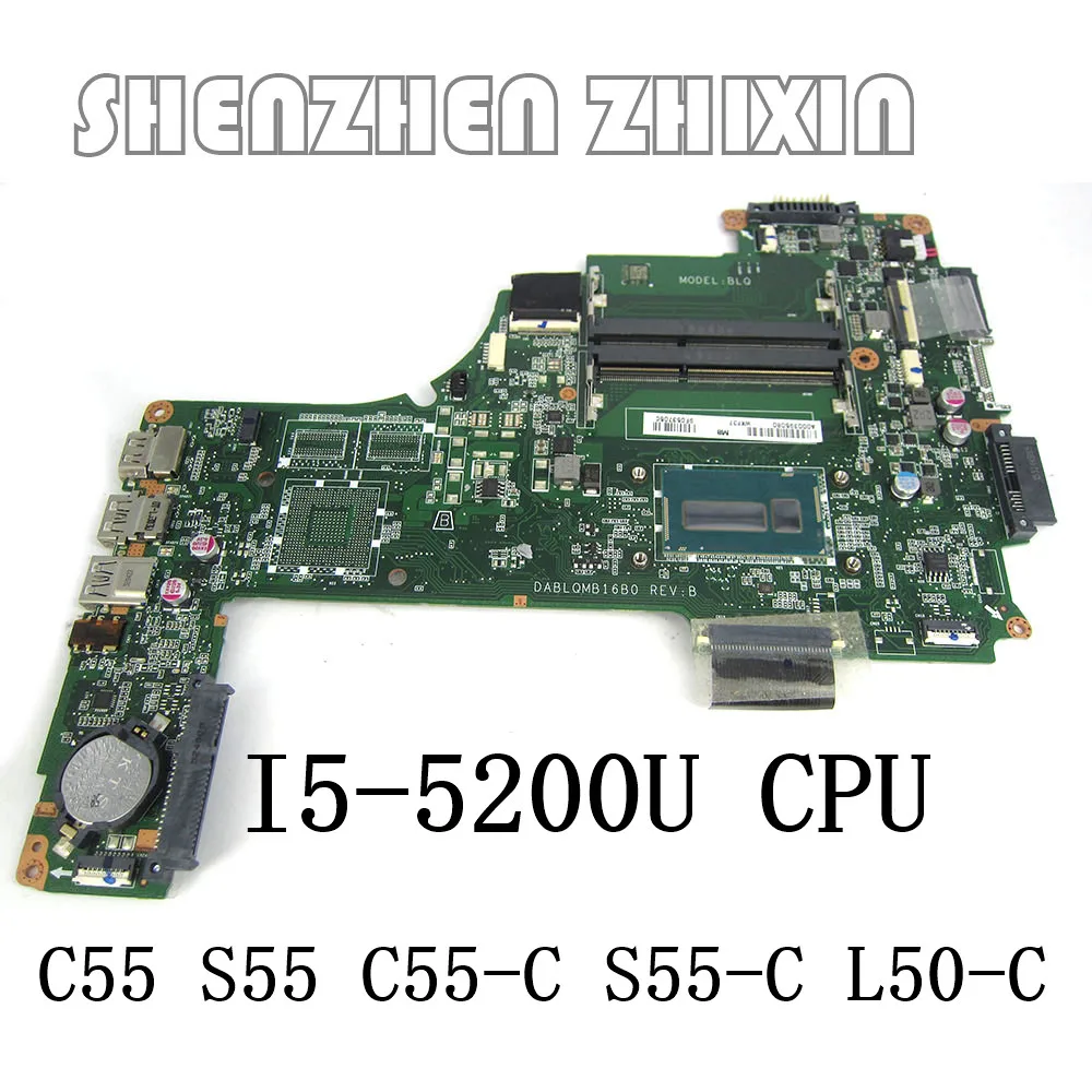 For-Toshiba-Satellite-C55-S55-C55-C-S55-C-L50-C-Laptop-motherboard-I5 ...
