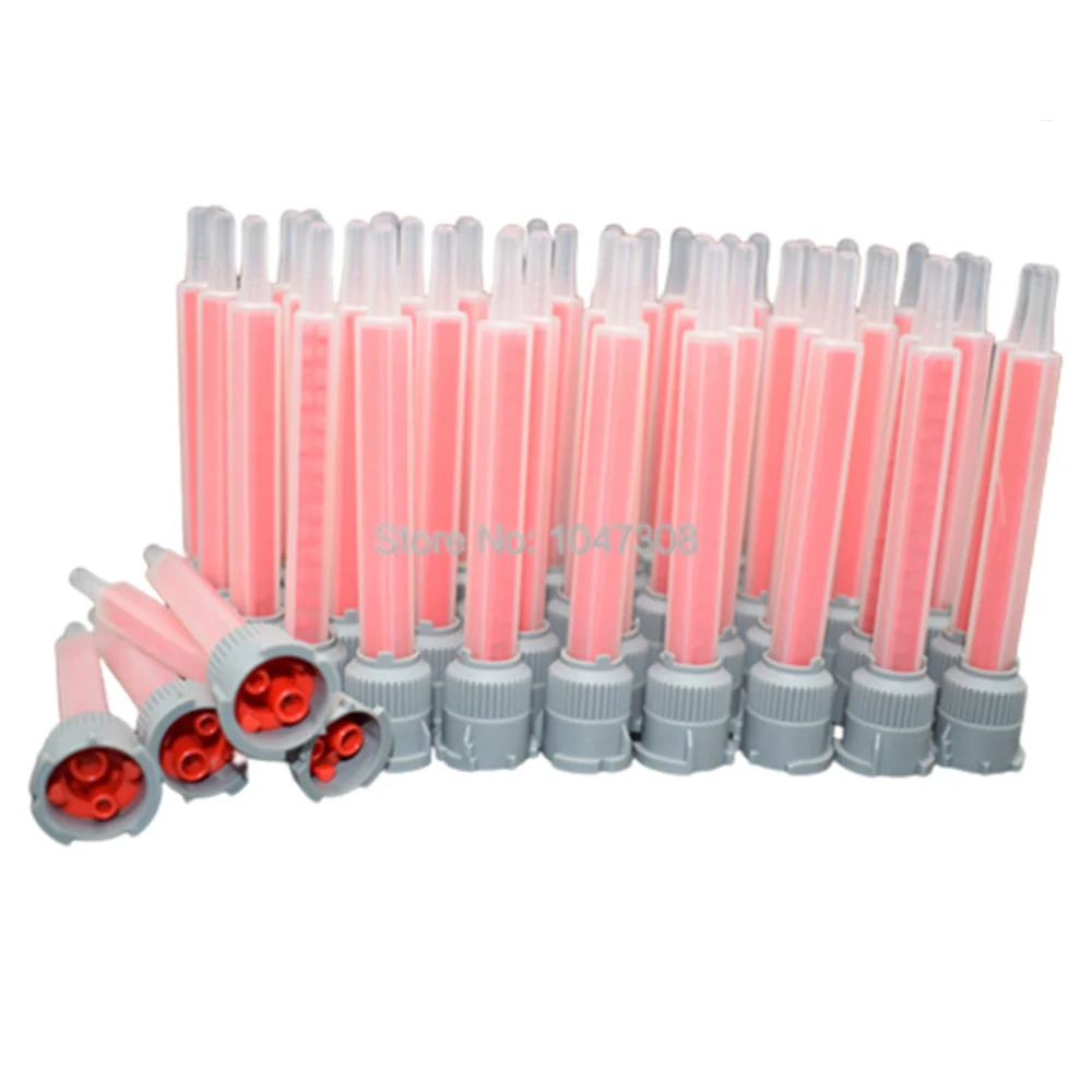 50pcs 10:1 Static Mixing Nozzle Epoxy Resin Adhesive 2-Part Mixing ...