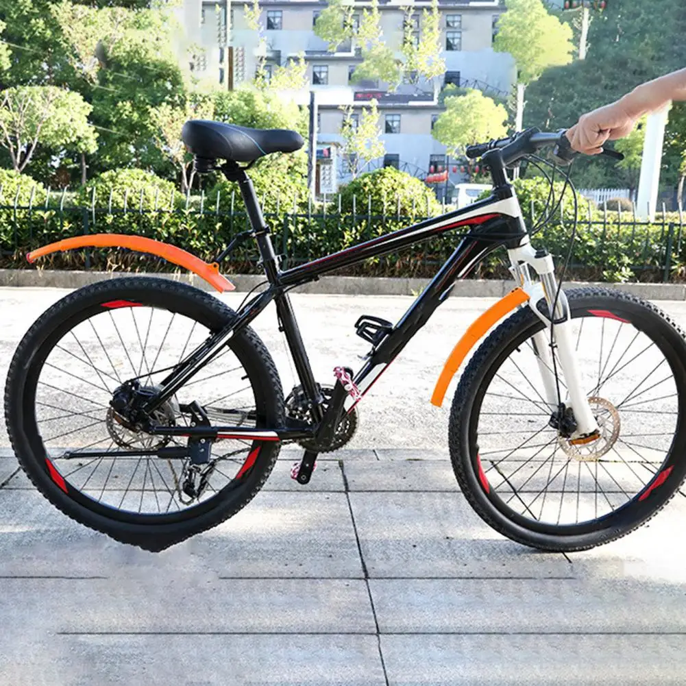 Garde-boue vélo - Gros - Pliant télescopique - Avec feu arrière - Rouge ...