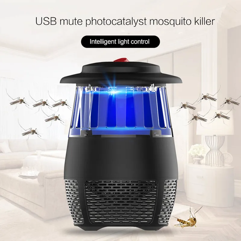 USB Electric Mosquito Repellent LED NO Radiation Photocatalyst Lamp ...