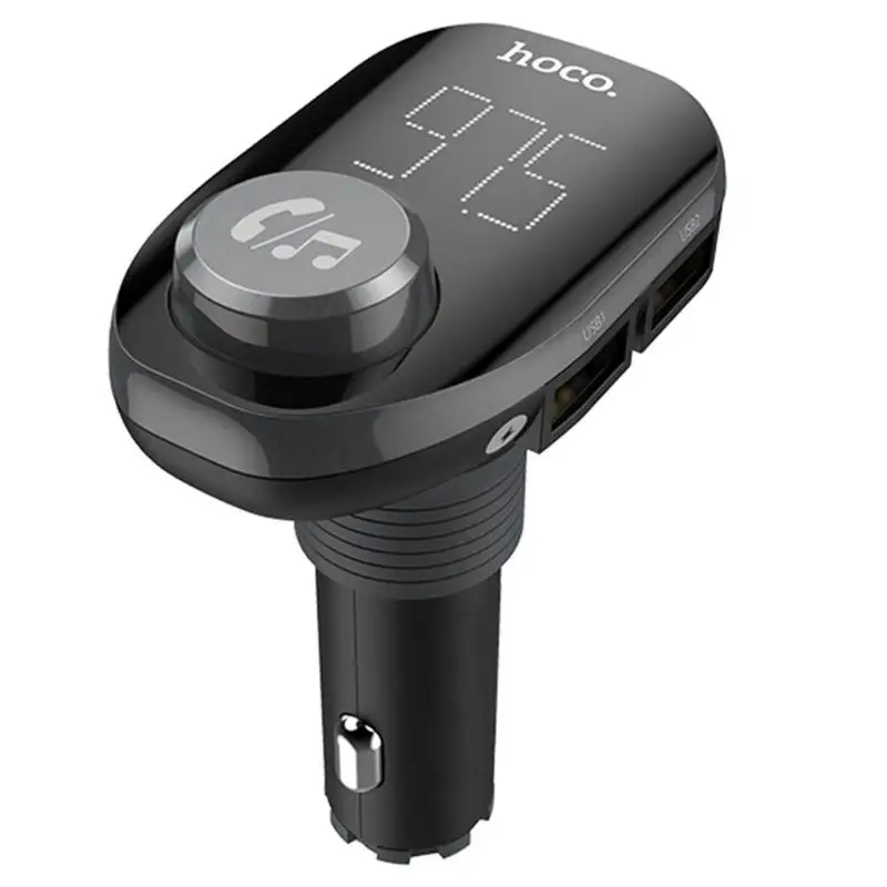 HOCO E45 บลูทูธ 4.2 FM Transmitter แฮนด์ฟรี LED MP3 Player Car Charger|อะแดปเตอร์บลูทูธ USB/ดอง ...
