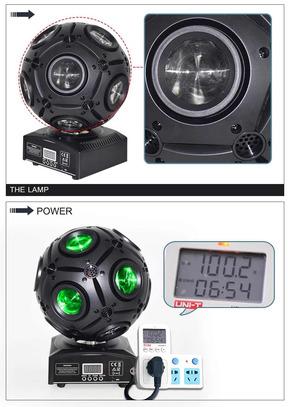 9X12W RGBW 4In1 Led Football Moving Head Light Lyre Beam Dj Disco Ball ...