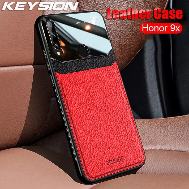 KEYSION Shockproof Case for Honor 9X Global 9X Pro 8X 10i Leather ...