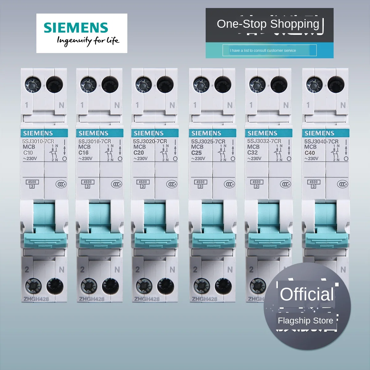 1p+n 10a 16a 20a 25a 32a 40a Circuit Breaker Green Compact Double-in ...