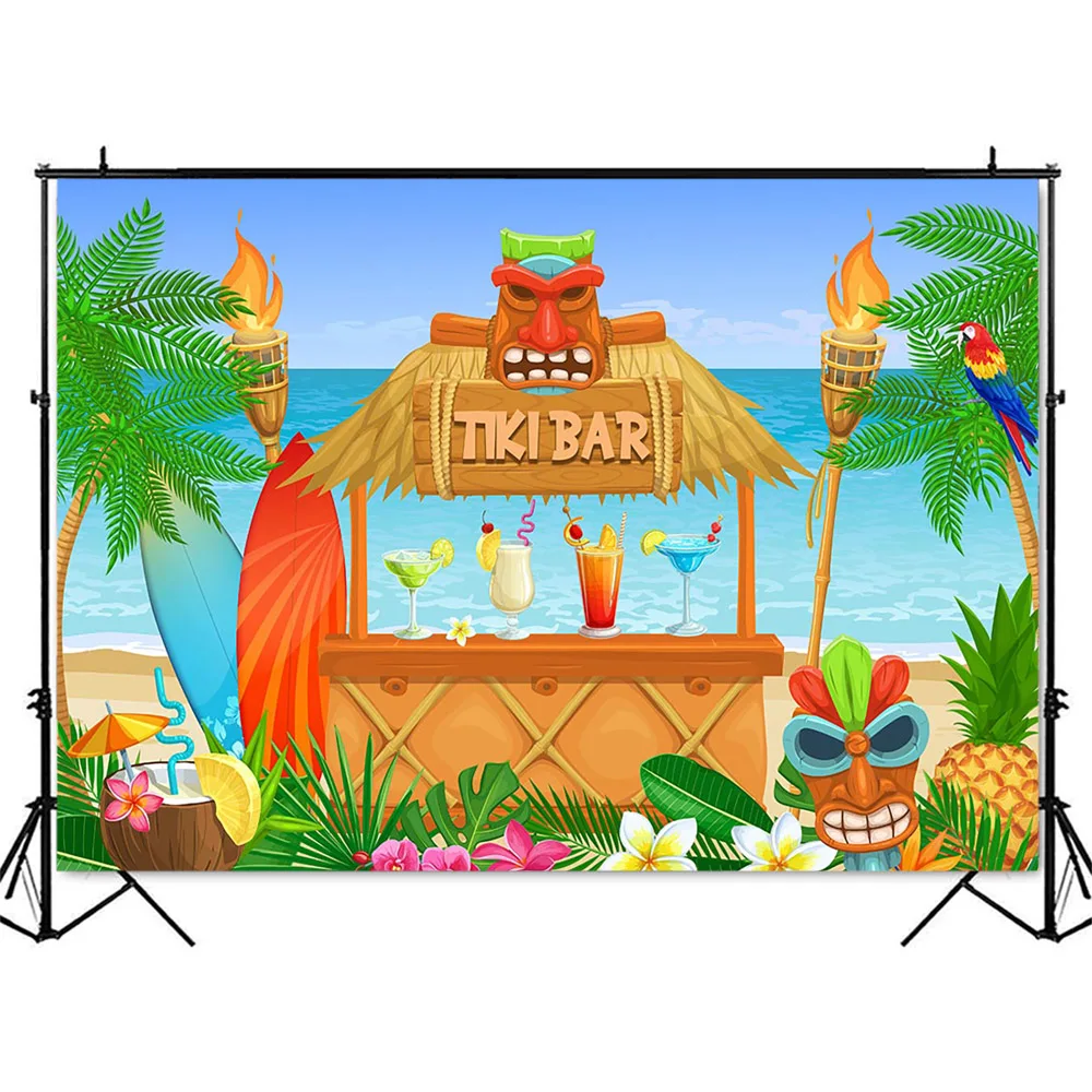 Tiki Bar Cartoon