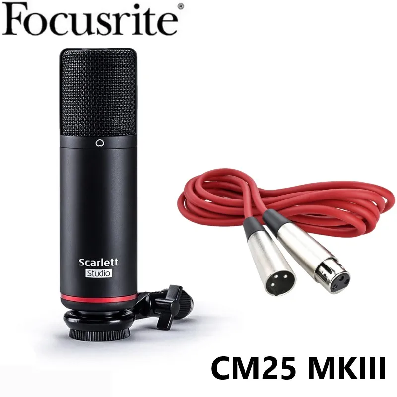 Focusrite Scarlett Studio Scarlett CM25 MkIII Condenser Microphone ...