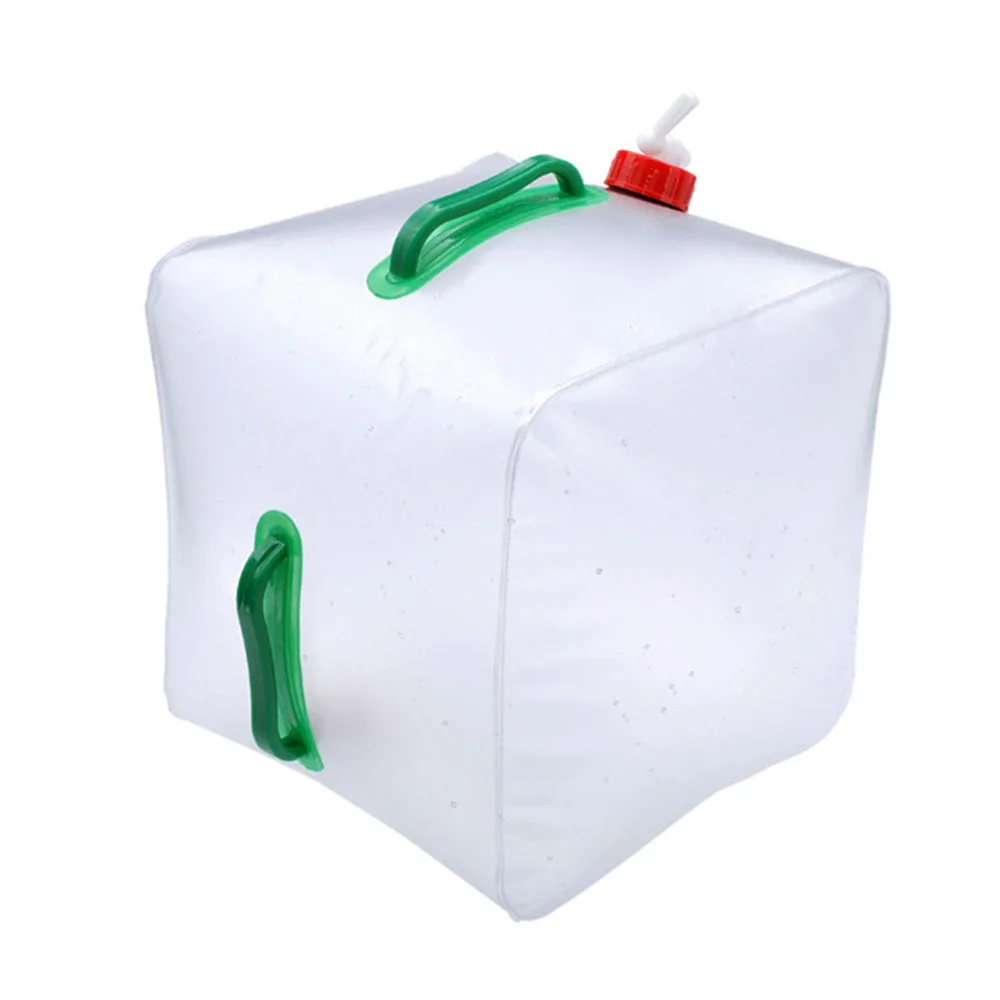 20L PVC Water Bags Outdoor Camping Transparent Plastic Folding Kettle ...