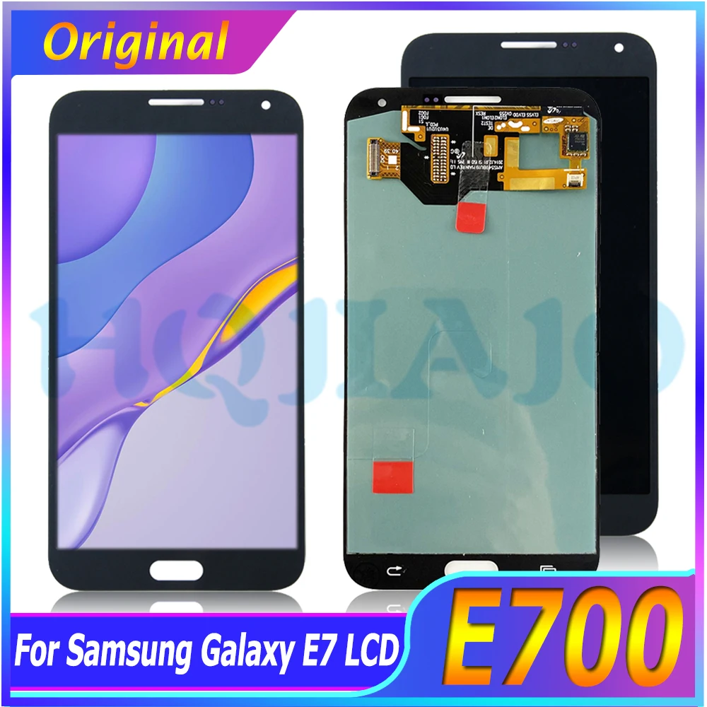 Pantalla LCD Original para Samsung E700, digitalizador de pantalla táctil para Samsung Galaxy E7 ...