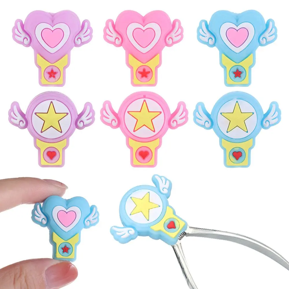1PC Angel Heart Silicone Nipper Cover Protective Sleeve For Nail ...