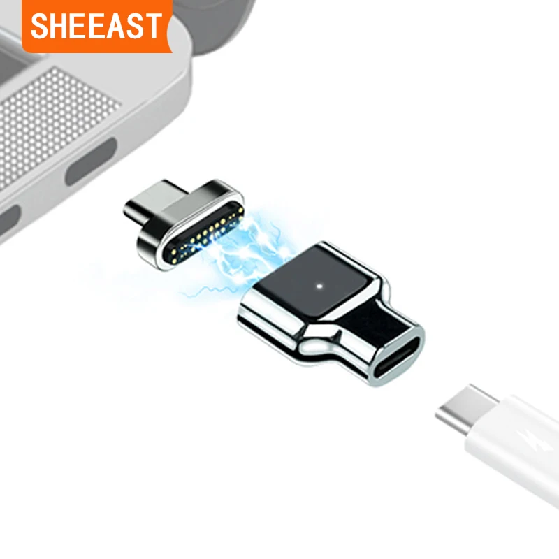 Magnetic Usb C Adapter 3 24pins Type Connector 100w Charger - AliExpress