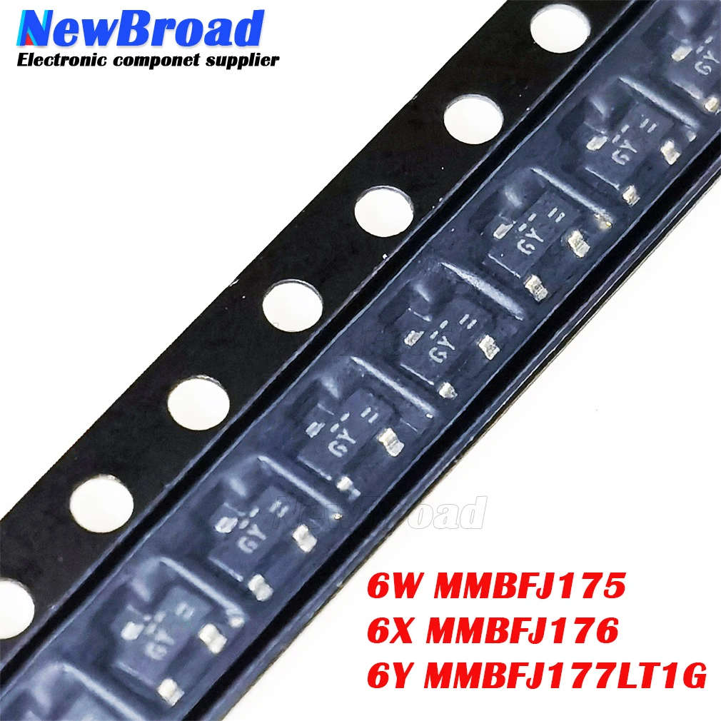 5 uds MOS FET 6W MMBFJ175 6X MMBFJ176 6Y MMBFJ177LT1G J175 J176 J177 ...