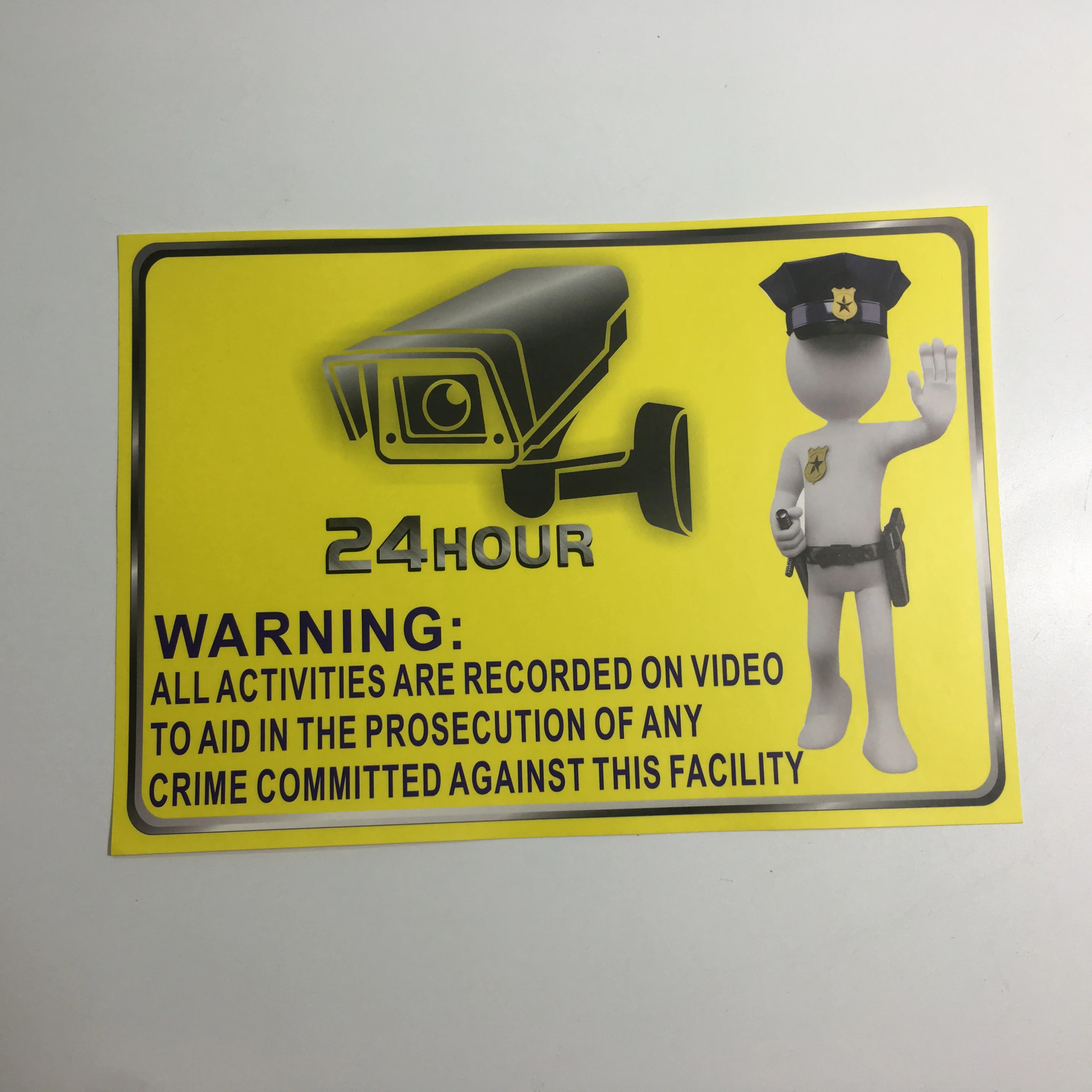 Security Camera Sticker