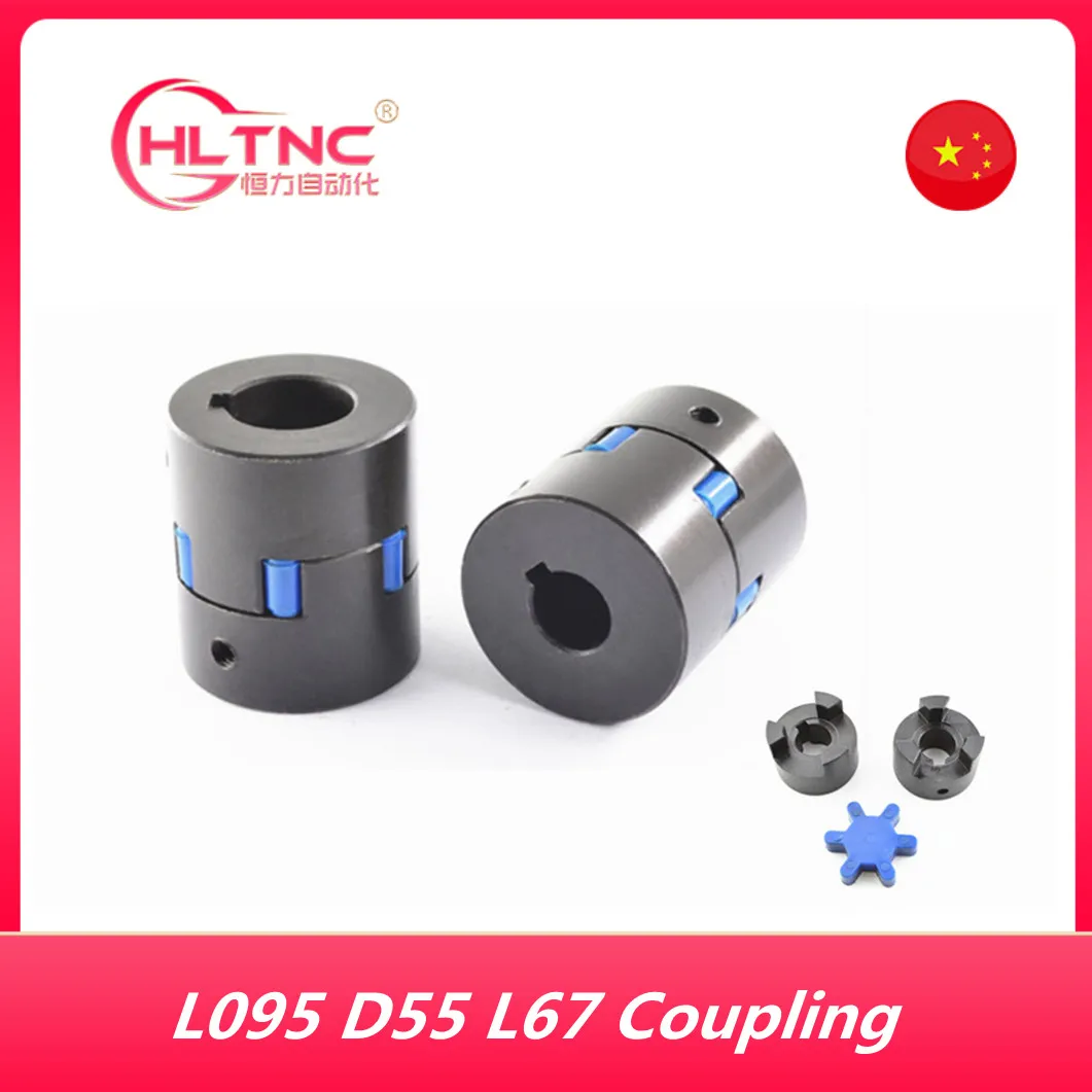 L-type Three-jaw Coupling L095 D55 L67 Bore 14/15/16/17/18/19/20/22/24 ...