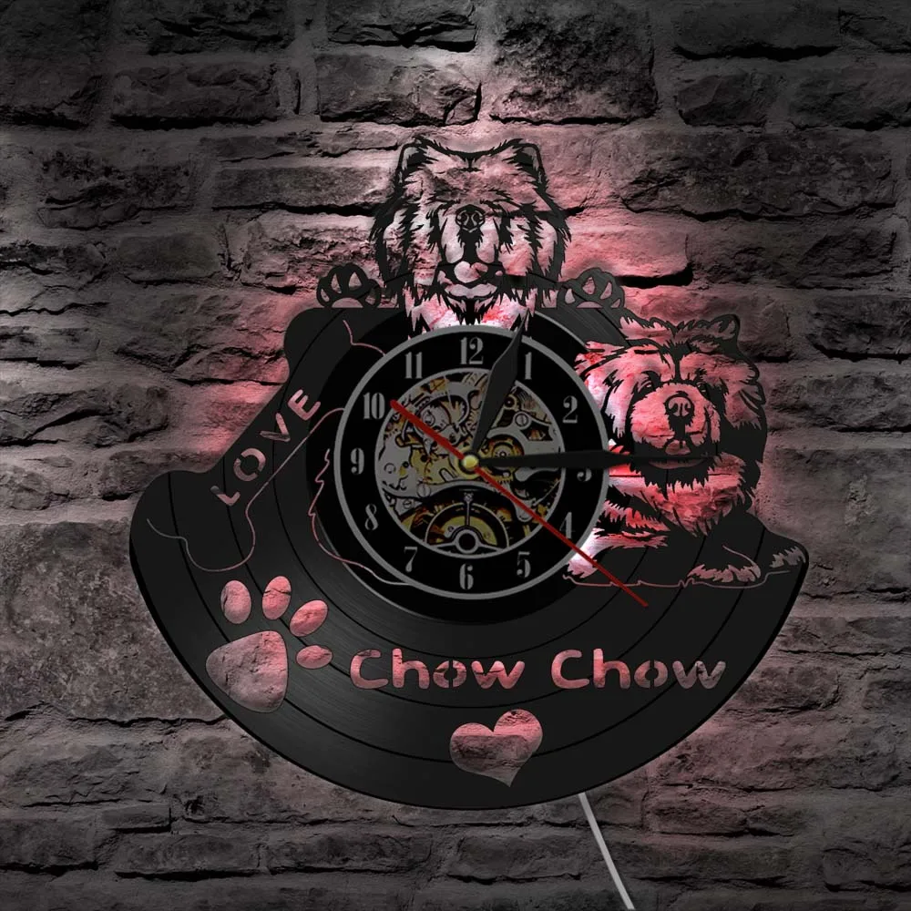 Chow-Chow-Fall-in-Love-Vintage-Vinyl-Record-Wall-Clock-Songshi-Quan ...