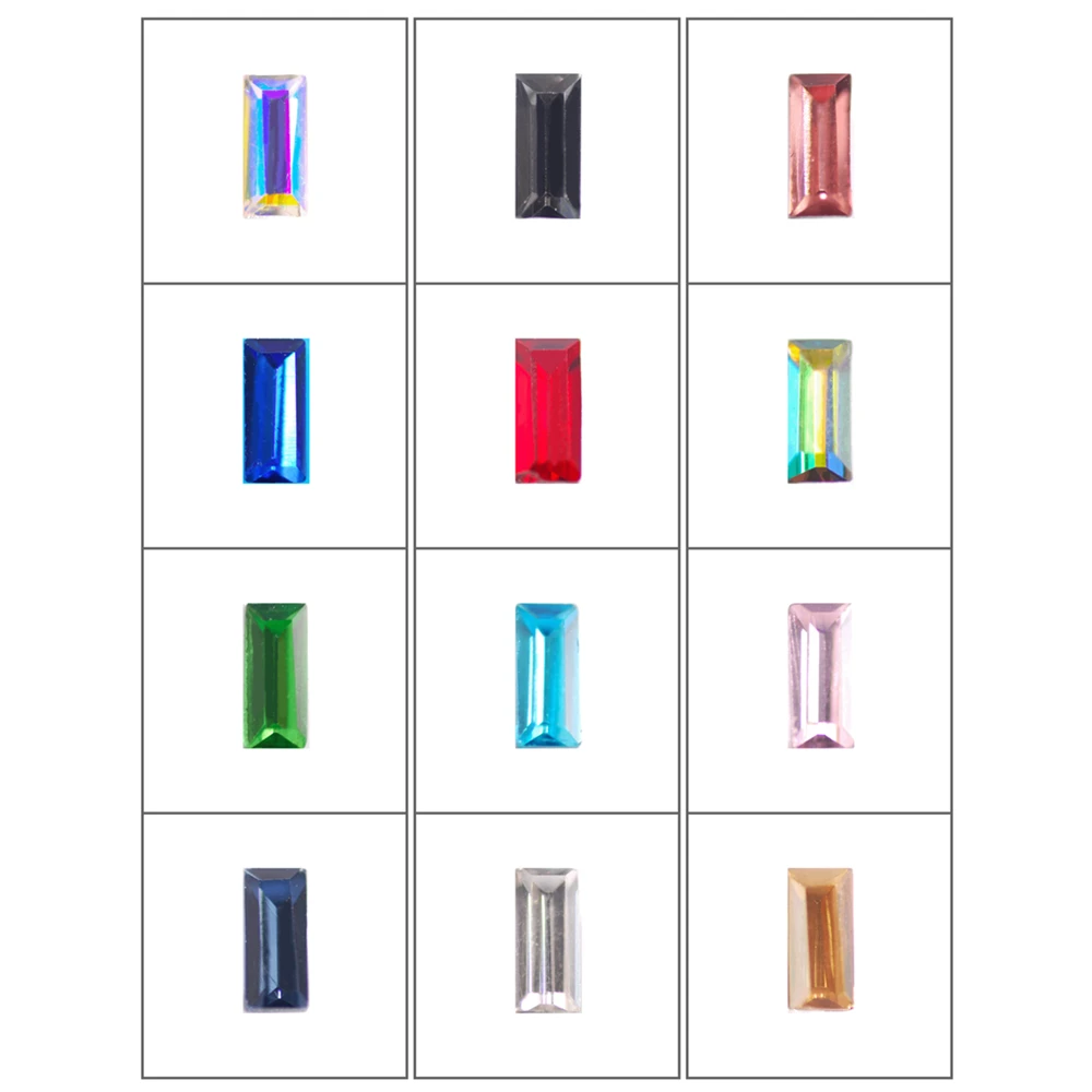 2-10mm-Small-Size-Rectangle-Pointback-Glass-Rhinestones-Stones-Crystal ...