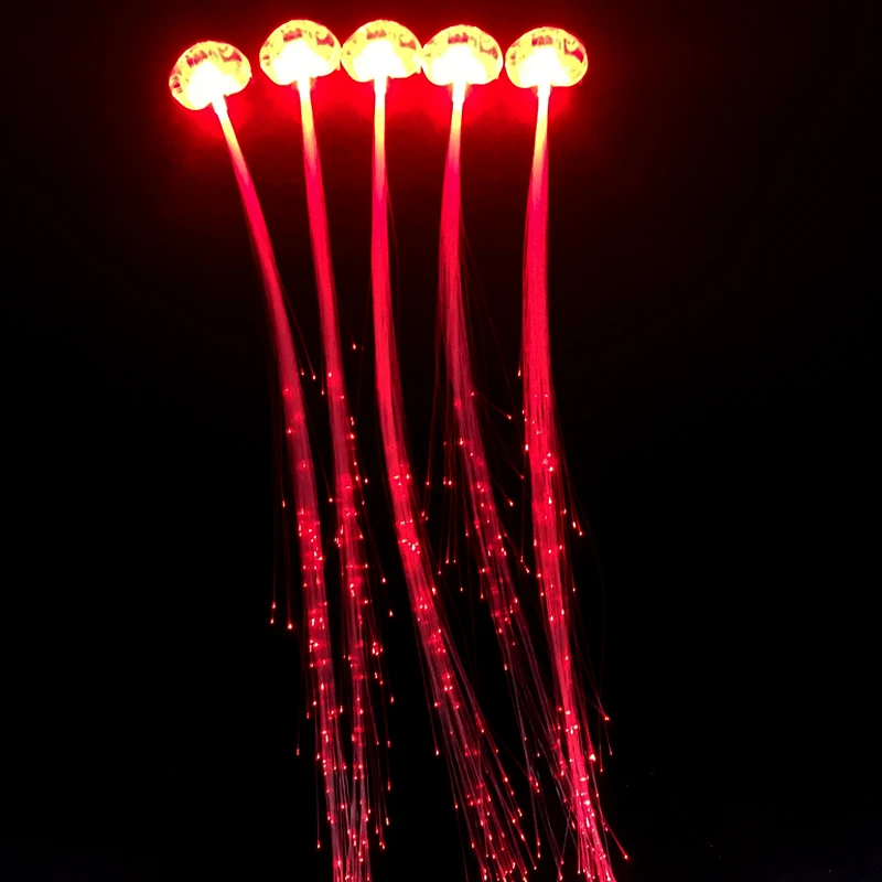 12pcs/lot Red Color Light LED Hair Braid Clip Hairpin Flash Light Up ...
