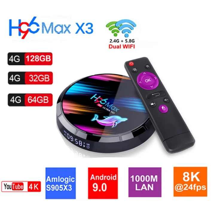 H96 X3 Tv 9 0 TV Amlogic S905X3 4 128 2 h96-x3-tv-9-0-tv-amlogic-s905x3-4-128-2