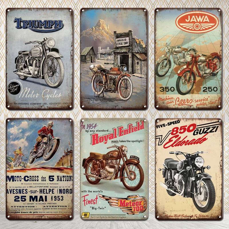 Triumph Motorcycle Posters And Signs
