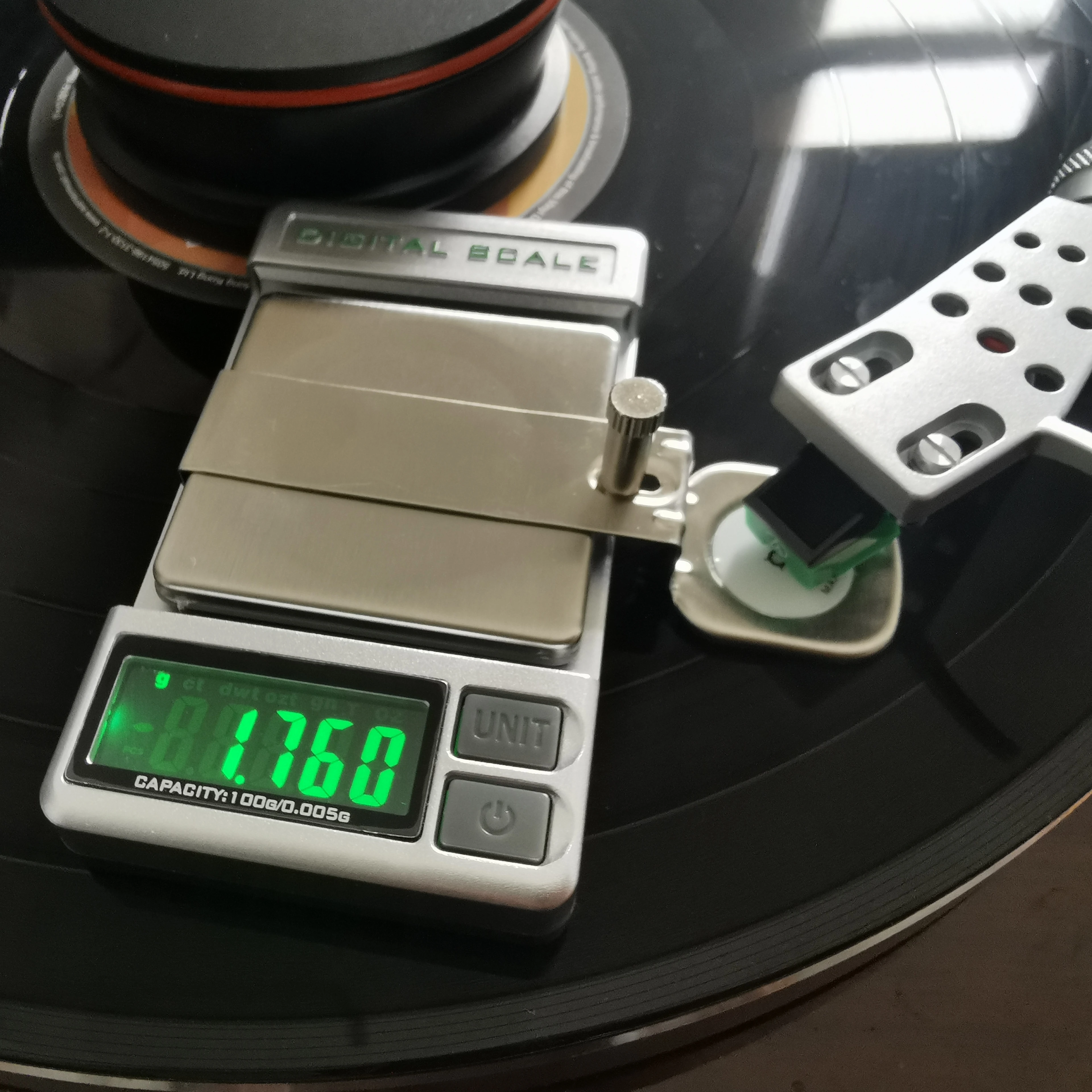 100g * 0.005g Digital Electronic Pocket Scale Weighing Scale Turntable ...