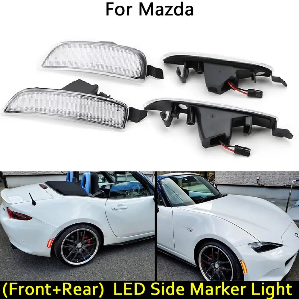 FOR Mazda Mx5 Miata 2016 2017 2018 2019 2020 Smoked or Clear Lens Car ...