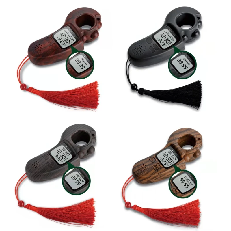 Finger Counter With Azan & Pray Time Display Islamic Tasbih Bead ...