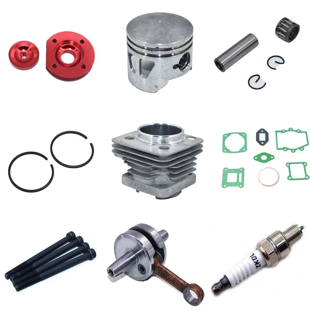 49CC-Engine-Cylinder-Piston-Cylinder-Head-Spark-Plug-Gasket-Parts ...