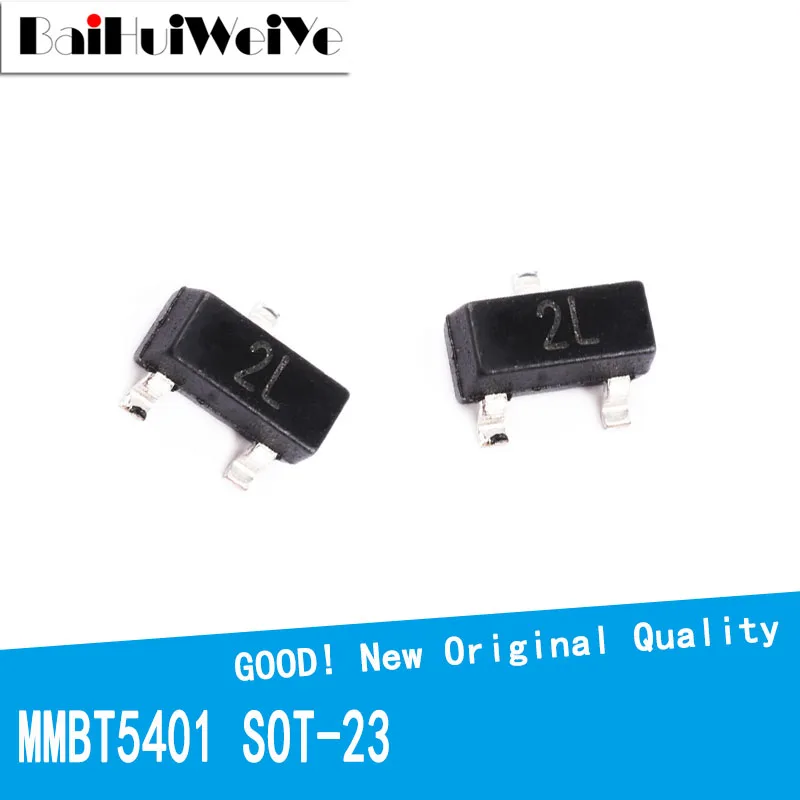 100PCS/LOT 2N5401 5401 2L MMBT5401 SOT23 SOT 23 SOT SMD CR Transistor ...