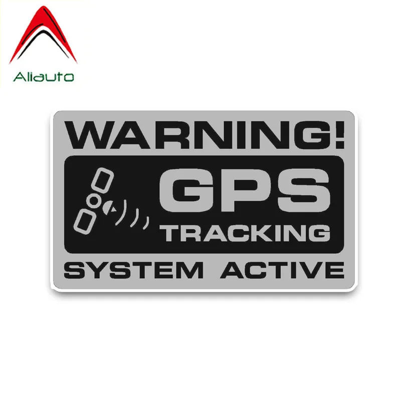 Aliauto Warning Car Sticker Noticeable Gps Tracking System Active ...