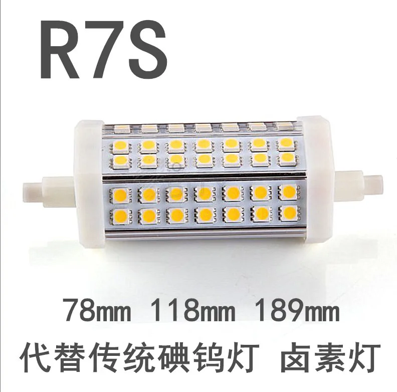 6 unids/lote de bombillas led R7S smd 265, chip reflector de luz de ...