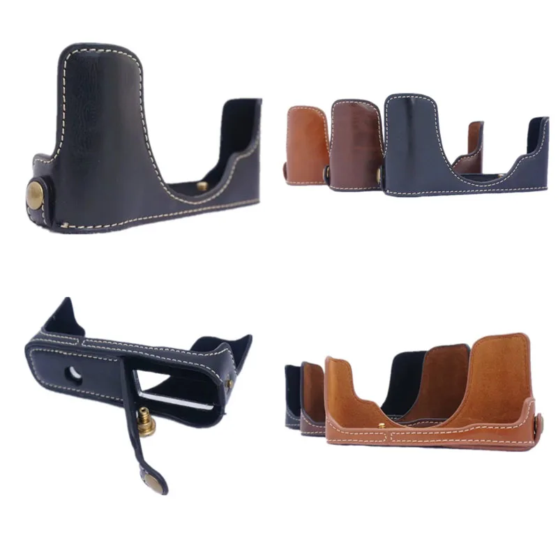 Funda de cuero PU para cámara Fujifilm Fuji X10, X20, X30, X70, X100F, X100, X100S, XA3, XA10 ...