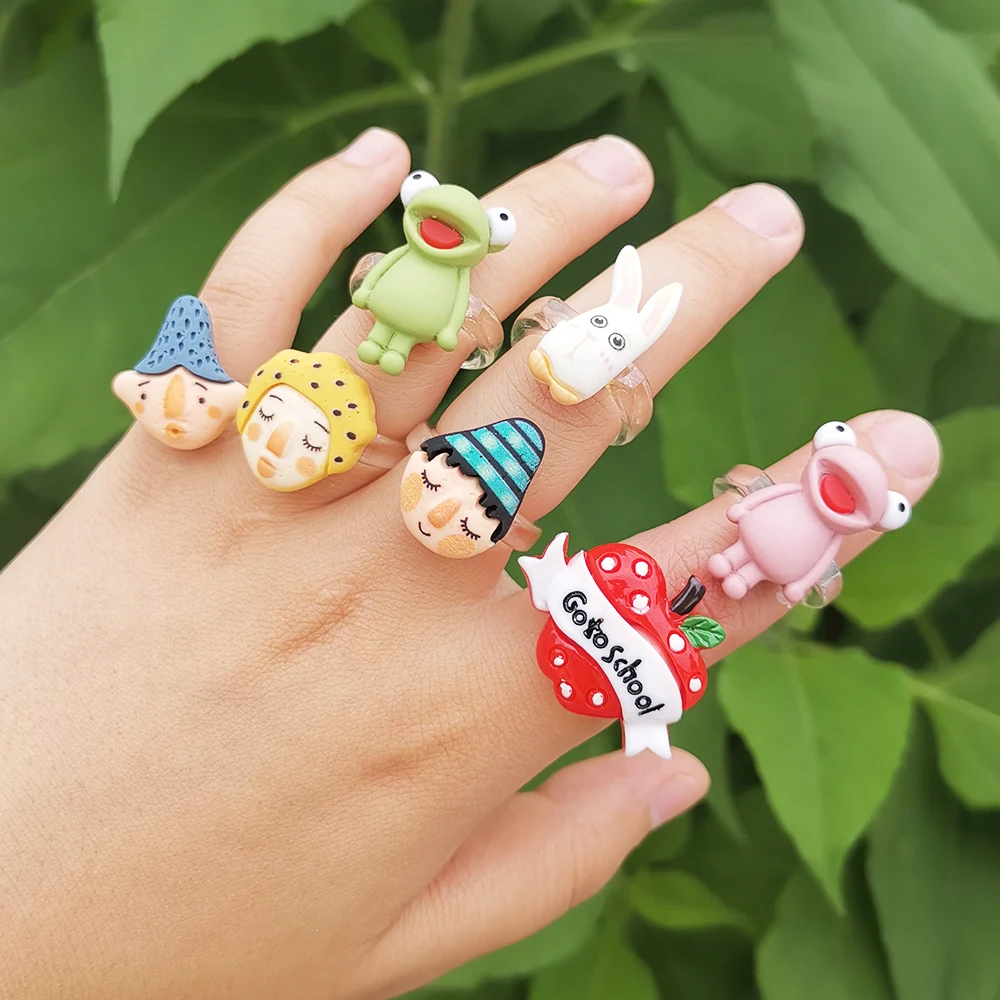 Cartoon Rings Women | Cartoon Character Ring | Cute Fashion Ring ...